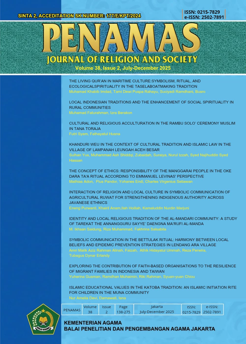 ISLAMIC EDUCATIONAL VALUES IN THE KATOBA TRADITION: AN ISLAMIC ...
